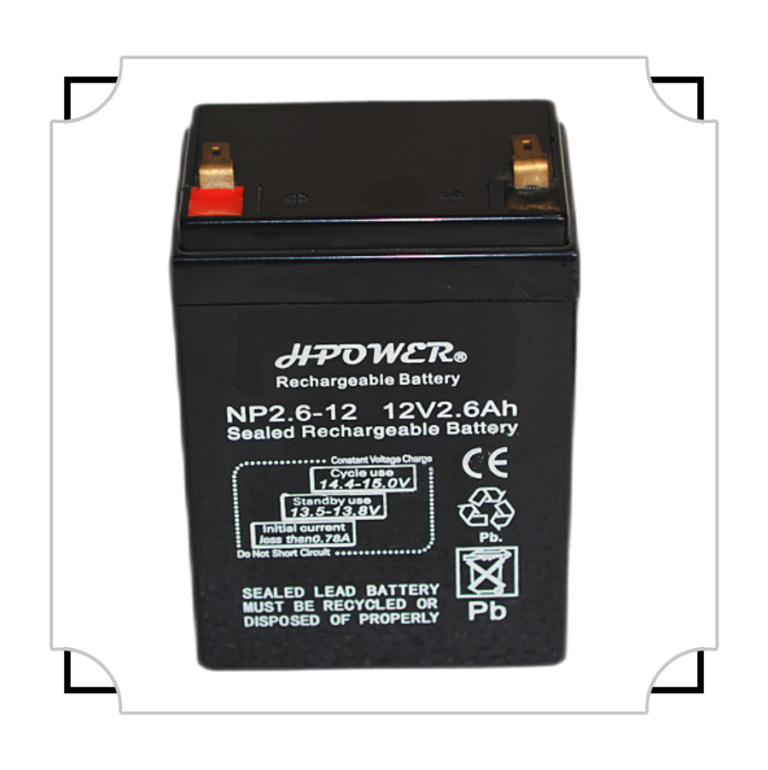 12V 2.6AH AGM rechargeable lead acid battery manufacture – XIONGBO ...
